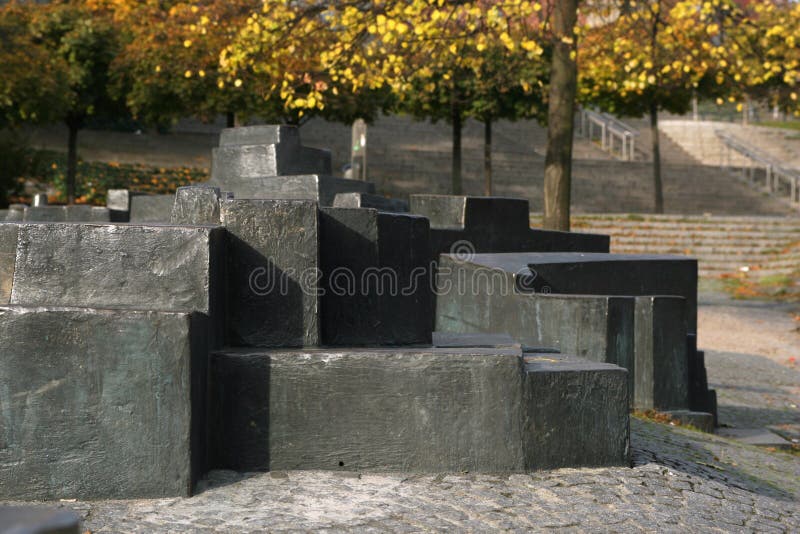 Stones - Modern monument stock image. Image of modern - 1512557