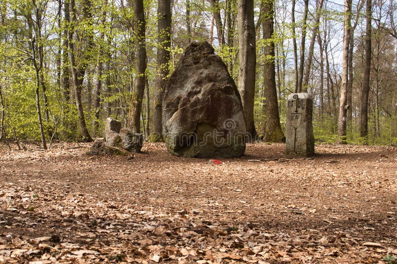 Stones in a Monument in a German Forest Stock Photo - Image of growth ...