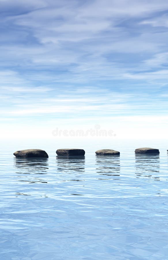 Stones path stock illustration. Illustration of peace - 30820357
