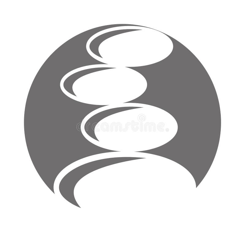 Stones pile spa icon stock vector. Illustration of isolated - 93987440