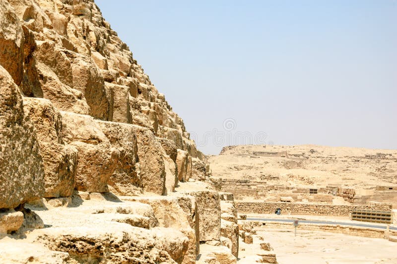 Stones from the Pyramid of Heloda Stock Photo - Image of sahara, giza ...