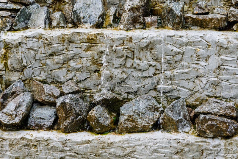 Stones in the Rain Fountain Stock Image - Image of beautiful, fresh ...