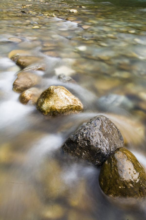 Stones in the river stock image. Image of wading, stone - 8376579