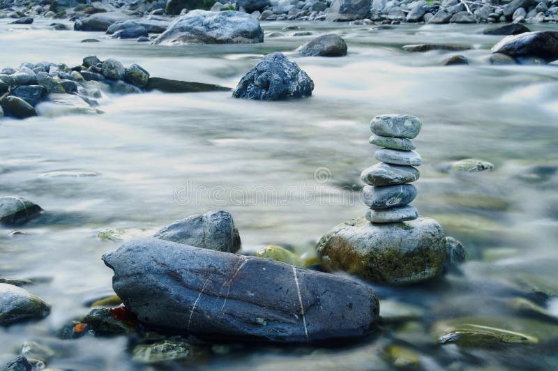 Stones on the river stock photo. Image of natural, idea - 37571914