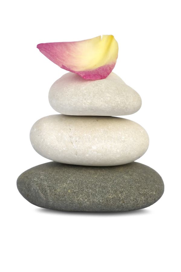 Rose on stones in balance stock image. Image of rose, isolated - 3506385