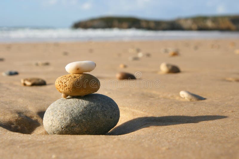 Stones on sand stock image. Image of smooth, sunlight - 17791117
