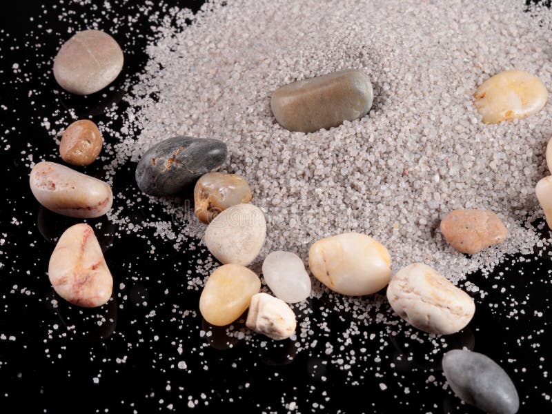 Stones and sand stock image. Image of harmony, color - 39586043