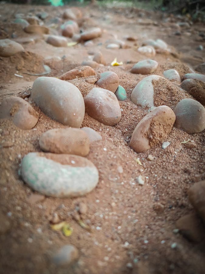 Stones with Sand Looks so Beautiful and Amazing Stock Photo - Image of ...