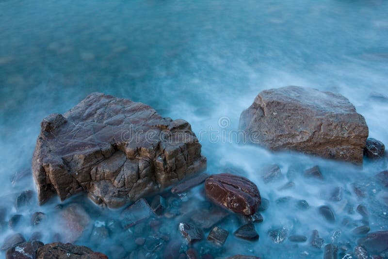 Stones in sea stock photo. Image of exposure, colorful - 14575672