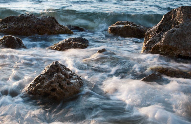 Stones in sea stock image. Image of macro, stone, seascape - 20479393