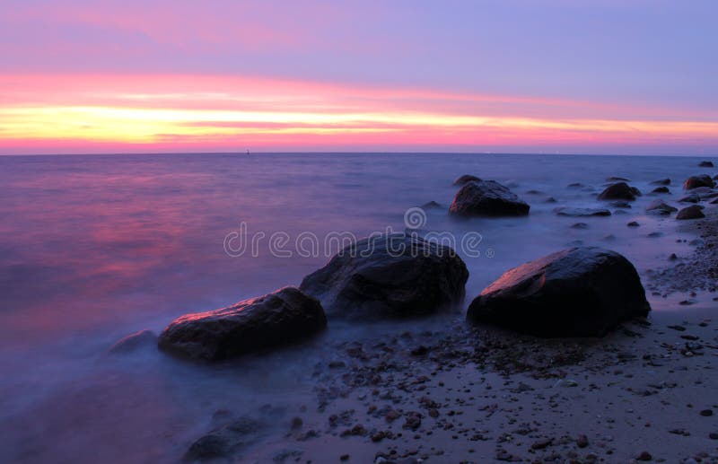 Stones on the sea shore stock image. Image of beauty - 34862527
