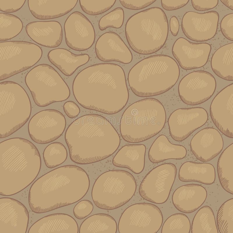 Stones seamless pattern stock vector. Illustration of paving - 33448625