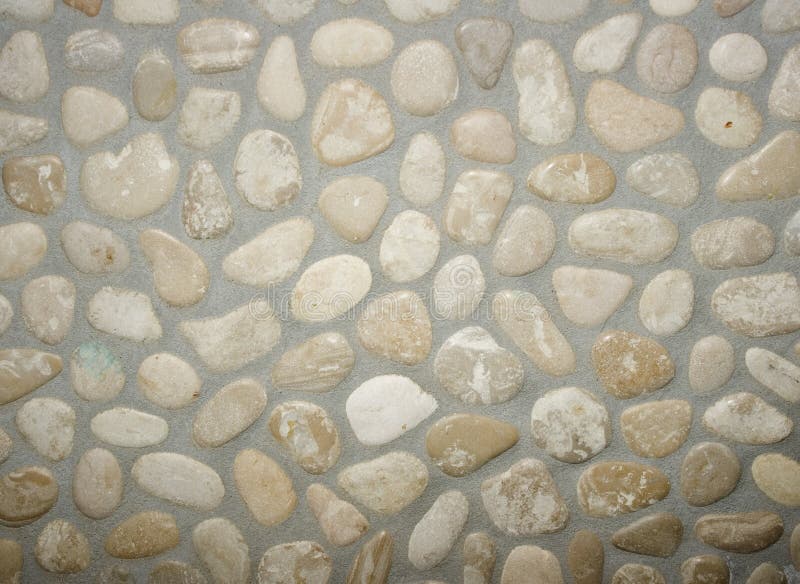 Stones Set into a Wall with Cement Stock Photo - Image of grunge, leaf ...