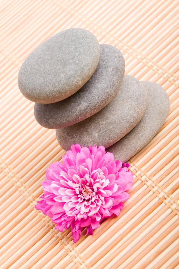 Stones for spa therapy stock image. Image of rock, decor - 9176657