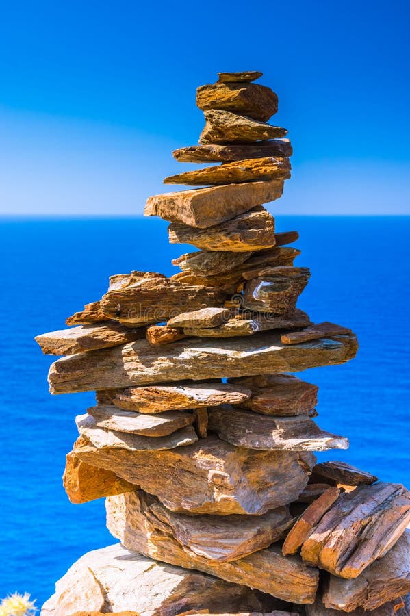 Stones Stacked on Top of Each Other Stock Image - Image of nature ...