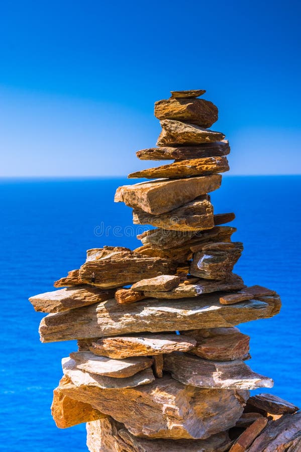 Stones Stacked on Top of Each Other Stock Photo - Image of balance ...