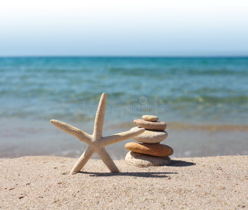Stones and starfish stock photo. Image of ocean, stack - 12775258