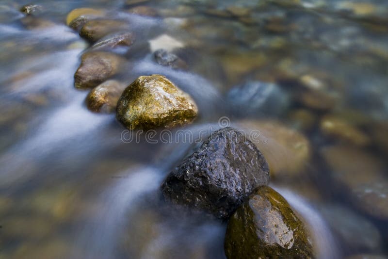 The stones in streams stock image. Image of sense, asia - 5884389