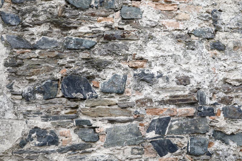 The Stones and Structure of a Medieval Town Wall in Lower Austria Stock ...