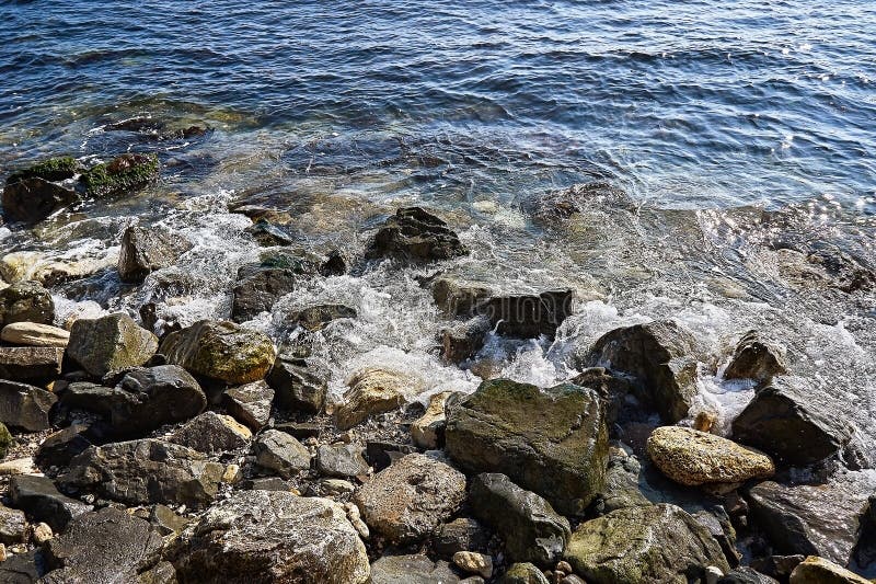 Stones surf. stock photo. Image of scenery, splash, outdoor - 54511630