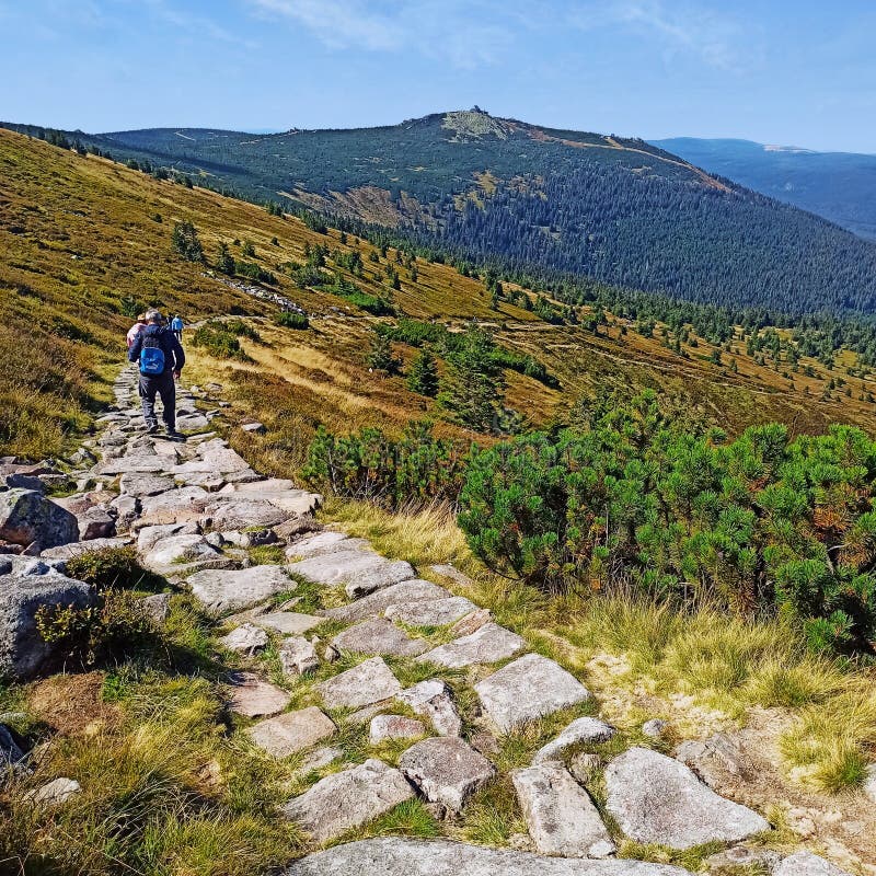 Stones track in mountains stock image. Image of geology - 196721821