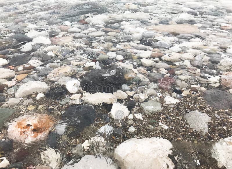 Stones Under the Sea Water. Stock Image - Image of beautiful, bottom ...