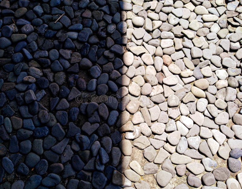 The Stones Under the Sunlight and Shade Stock Image - Image of brick ...