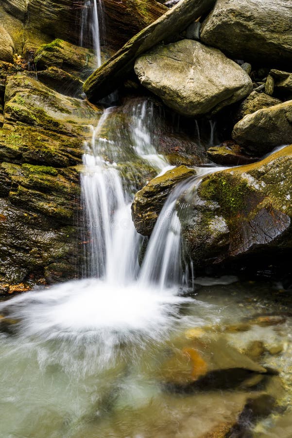 Close-up Waterfall, Natural Background Stock Photo - Image of grass ...