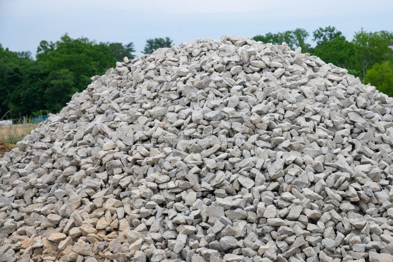 The Stones Used in the Construction Rock Rubble Stock Image - Image of ...