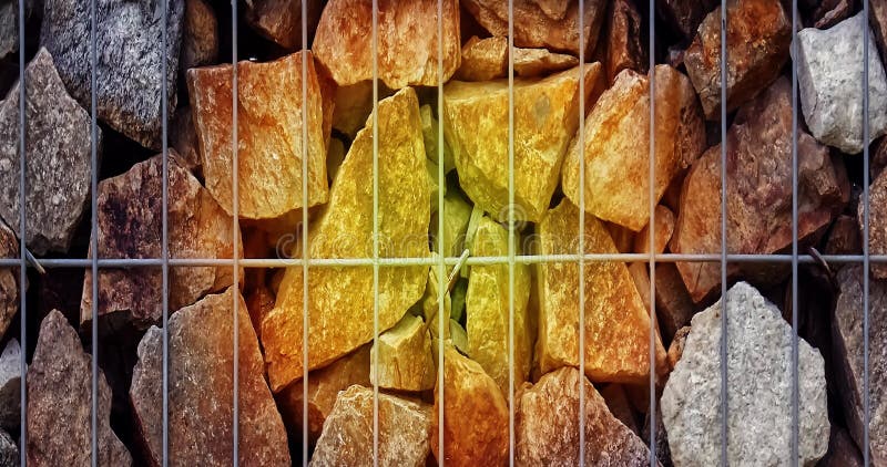 Stones of Various Sizes in the Wire Mesh Stock Video - Video of mesh ...