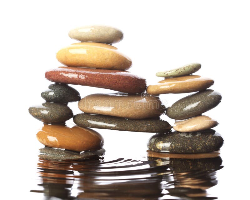 Stones in water stock photo. Image of liquid, stack, black - 22108550