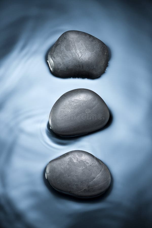 A row of stones in water stock image. Image of scene, background - 6134185