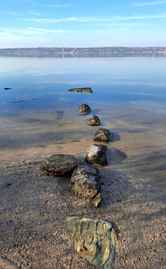 Stones and water stock photo. Image of geology, large - 354052570