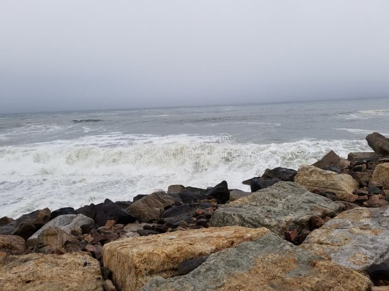 Ocean stock image. Image of ocean, solid, liquid, stones - 121100265