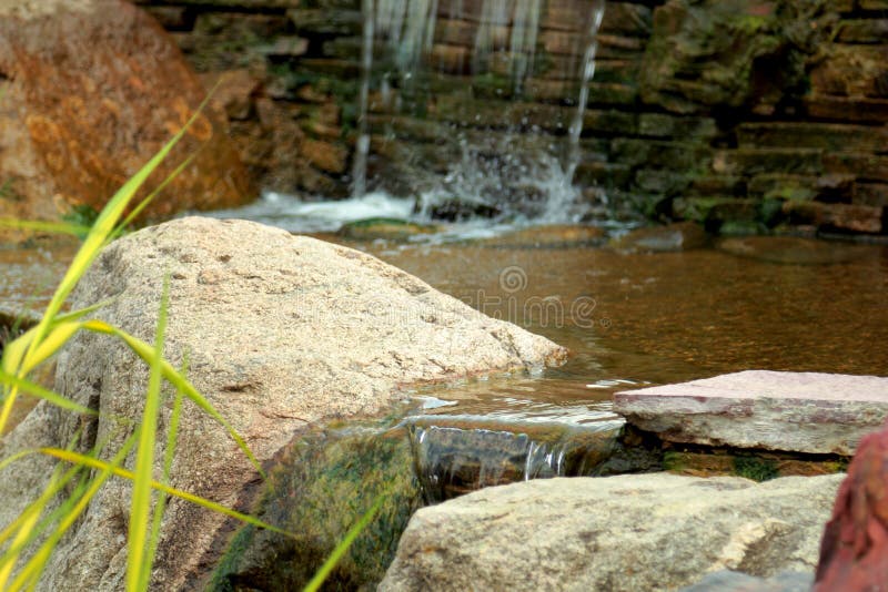Stones in water stream. stock image. Image of pebble - 73556457