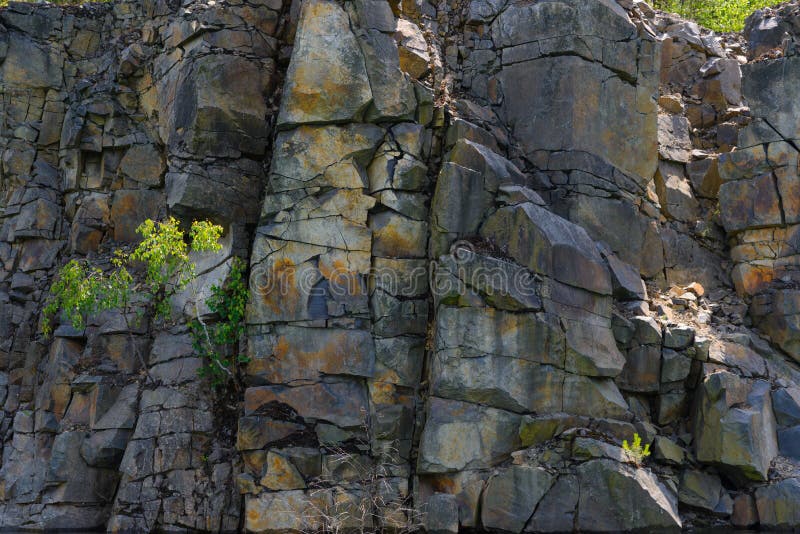 Stonewall Mining Quarry in the Summer Stock Image - Image of cracked ...