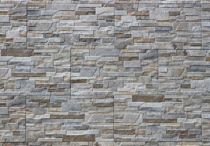 Stoneware Cladding Wall with Stone Effect. Stock Image - Image of solid ...