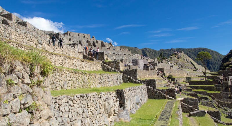 The Ancient Inca Ruins in Machu Picchu, Peru Editorial Stock Image ...