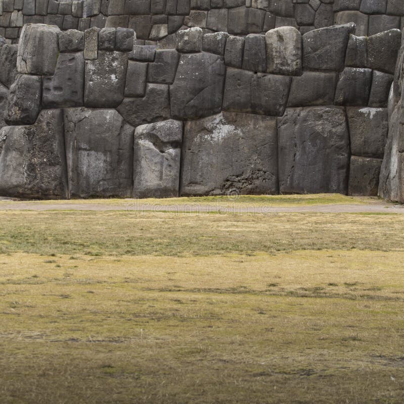 Stonework of the Walls of Sacsayhuaman, in Cusco, Peru Stock Image ...