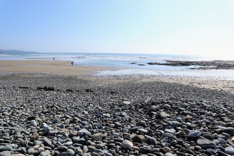Stoney beach stock image. Image of seaside, atlantic - 243952455
