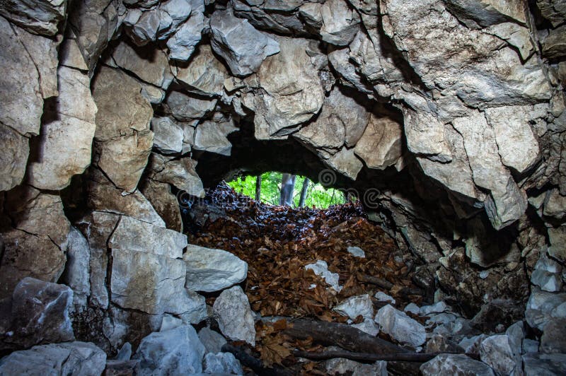 Cave exit stock photo. Image of steps, nature, round, exit - 1319460