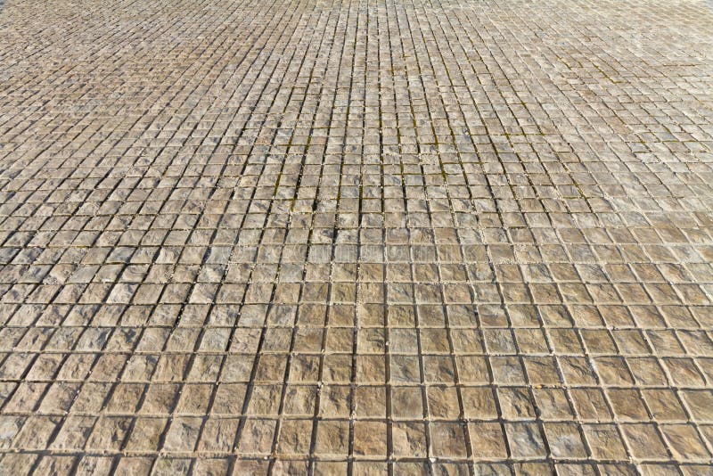Stony pavement. stock photo. Image of design, brick, square - 91080806