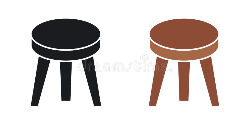 Stool icon vector stock vector. Illustration of outline - 348159204