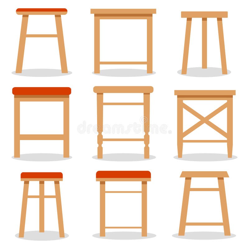 Wooden Stools Stock Illustrations – 3,620 Wooden Stools Stock ...