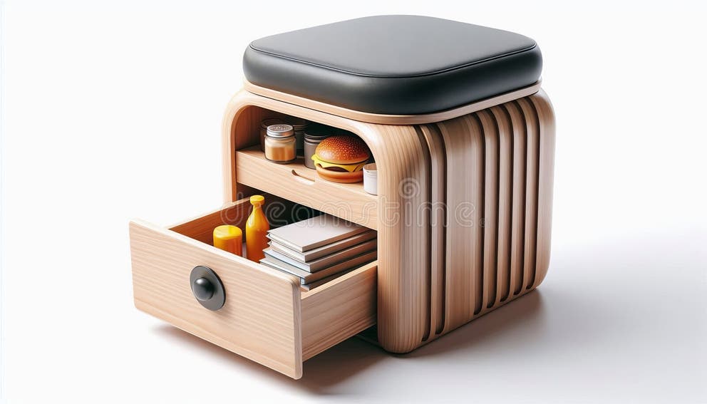 Stool with Storage Space Saving Multi Functional Stool with Hid Stock ...