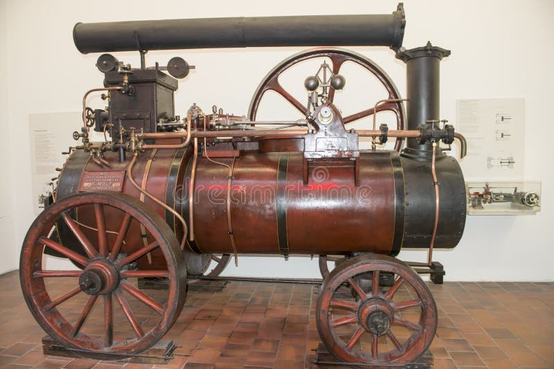Stoom Locomobile Duits Museum München Redactionele Afbeelding - Image ...