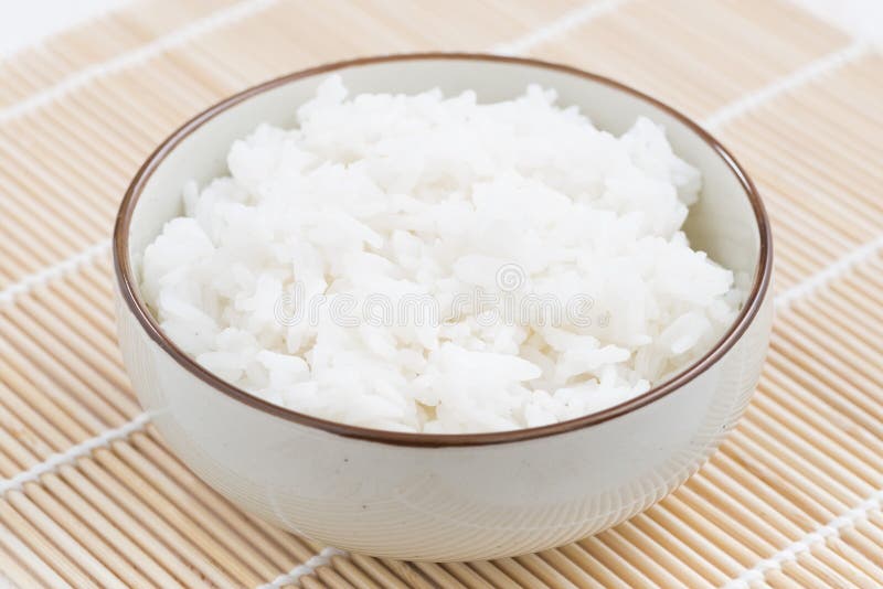 Stoom Witte Rijst, Close-up Stock Afbeelding - Image of cultuur ...