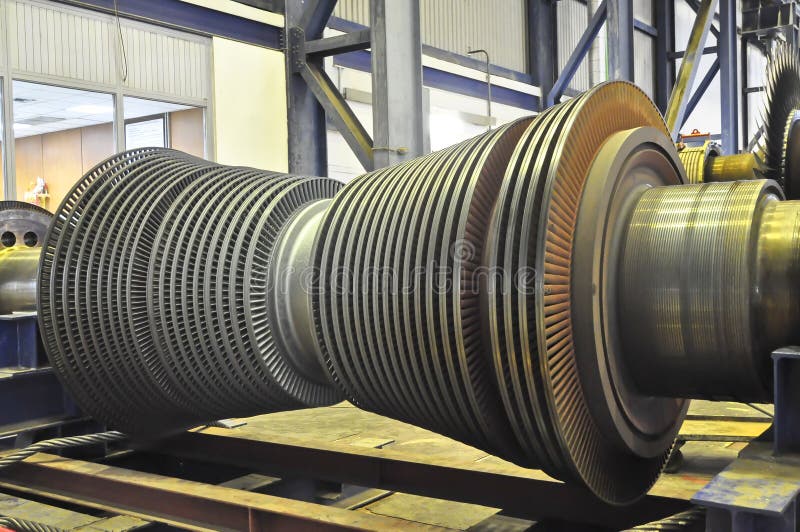 Stoomturbine Van Een Generator Tijdens Reparatie in Een ...