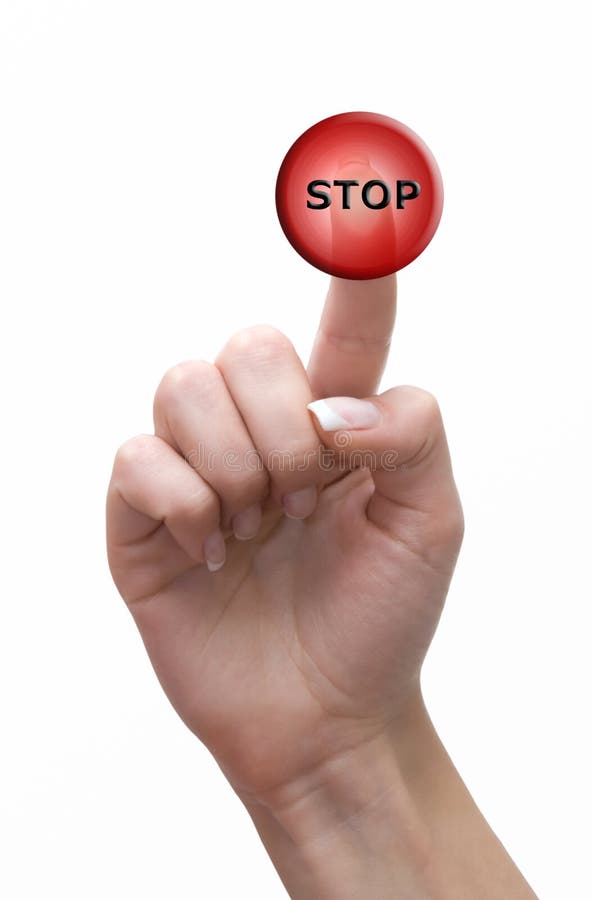 Hand with Stop Sign stock photo. Image of design, communication - 25995856