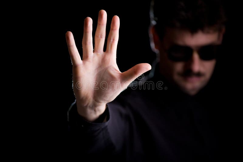 Stop! stock image. Image of communication, face, halt - 14114415